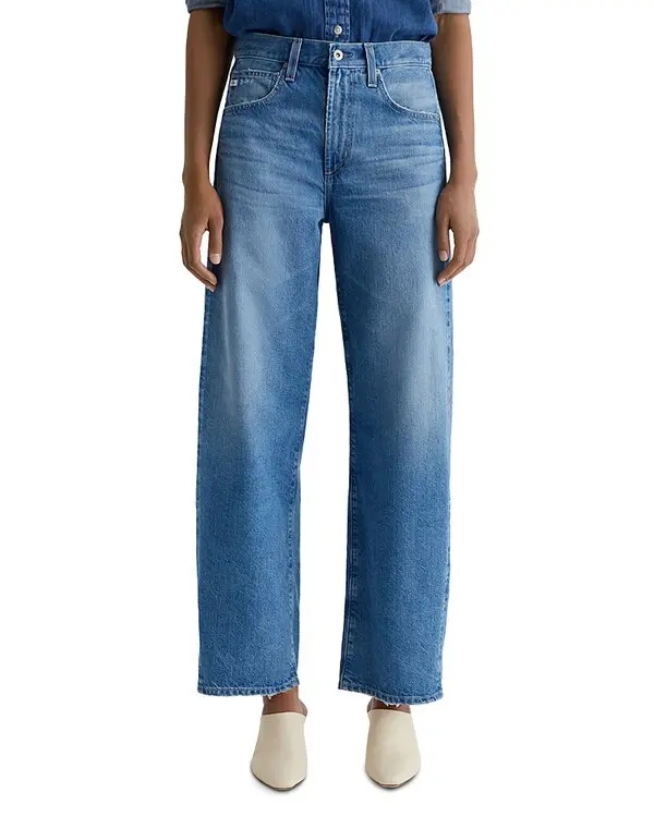 Ag High-rise Barrel Leg Jeans