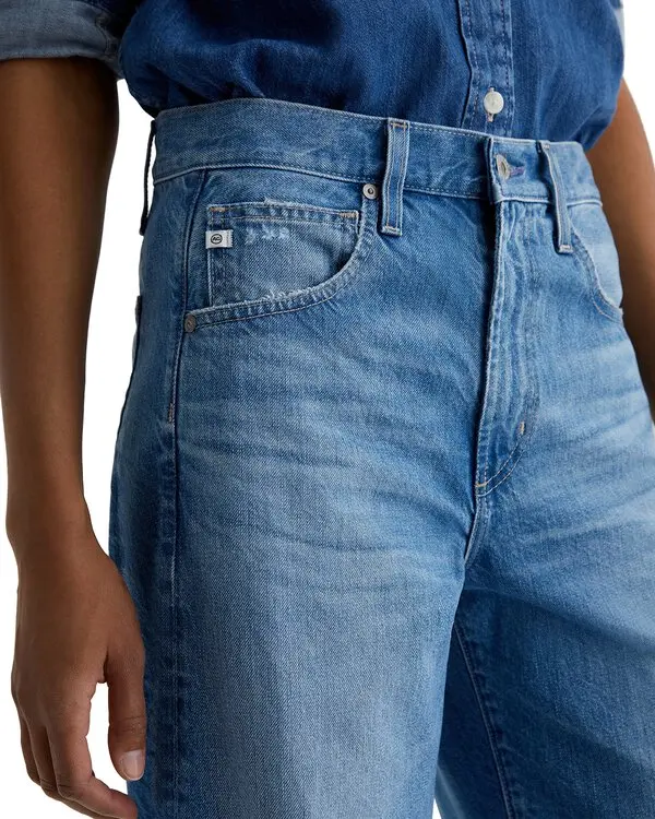 Ag High-rise Barrel Leg Jeans