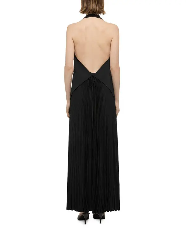 Helmut Lang Pleated High-low Dress