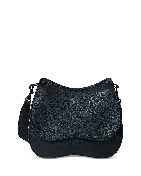 Callista Medium Saddle Bag - Black