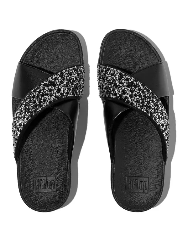 Fitflop Lulu Embellished Sandals - All Black
