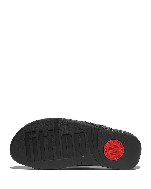 Fitflop Lulu Embellished Sandals - All Black