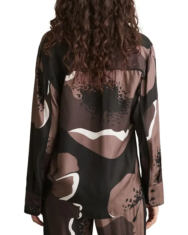 REISS Lottie Floral Print Top