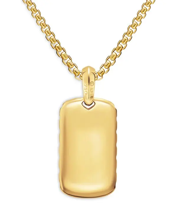 David Yurman Chevron Tag With Tiger's Eye