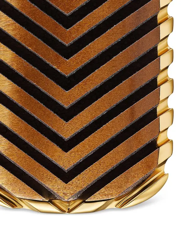 David Yurman Chevron Tag With Tiger's Eye