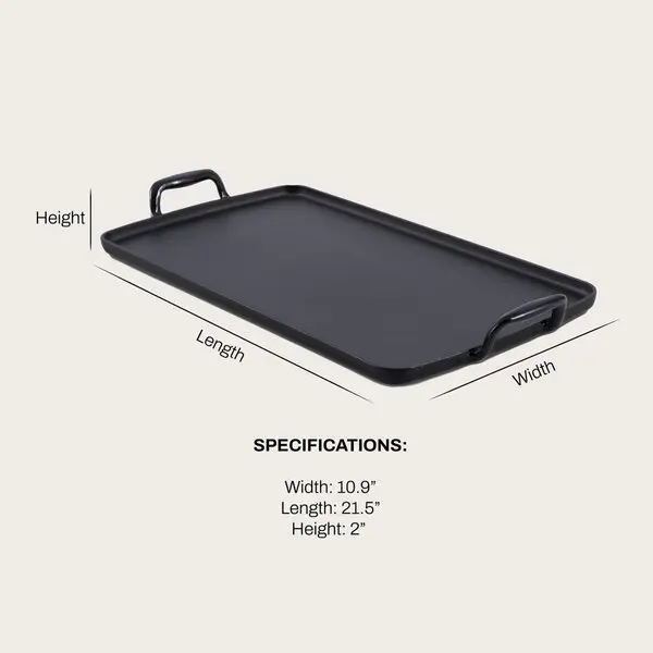 ALL-CLAD Enameled Cast Iron Plancha, 11 X 19