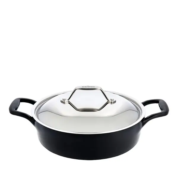 ALL-CLAD Enameled Cast Iron 4 Qt. Braiser With Lid - Black