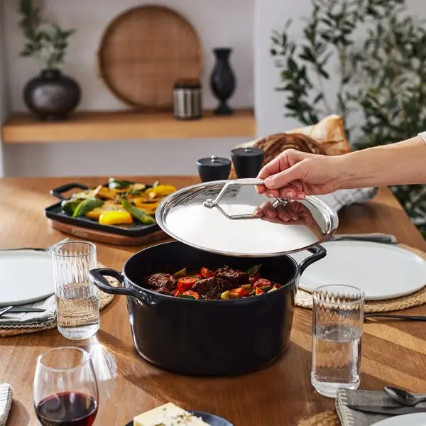 ALL-CLAD Enameled Cast Iron 4 Qt. Braiser With Lid