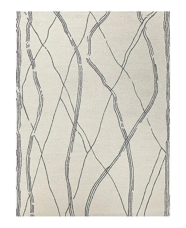 EXQUISITE RUGS Tangiers 6861 Area Rug, 6' X 9 - Ivory/black