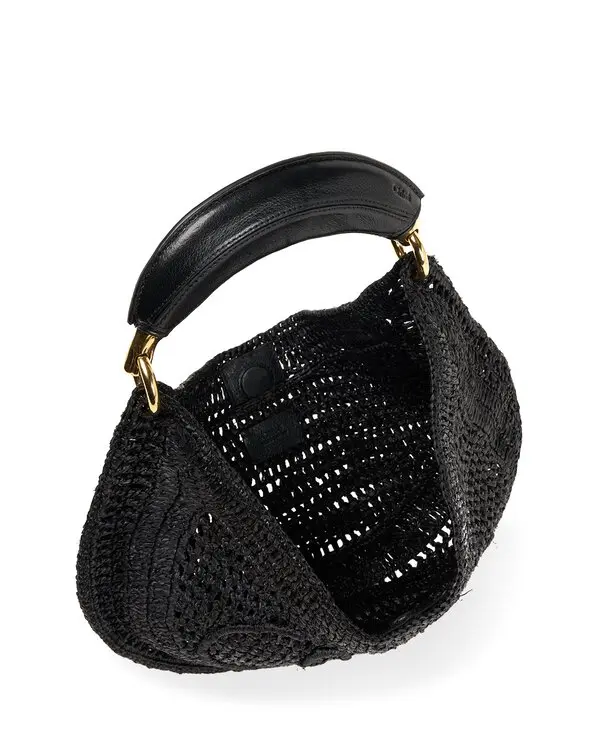 Chloé Raffia Hobo Bag - Black