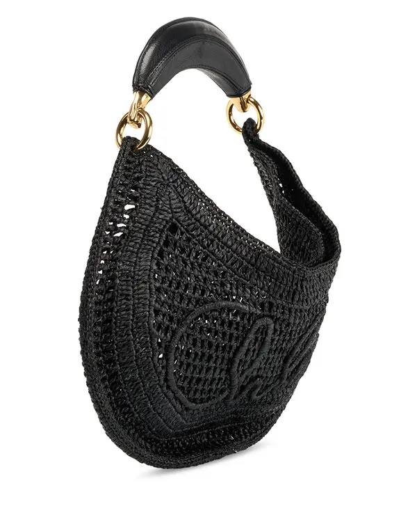 Chloé Raffia Hobo Bag - Black