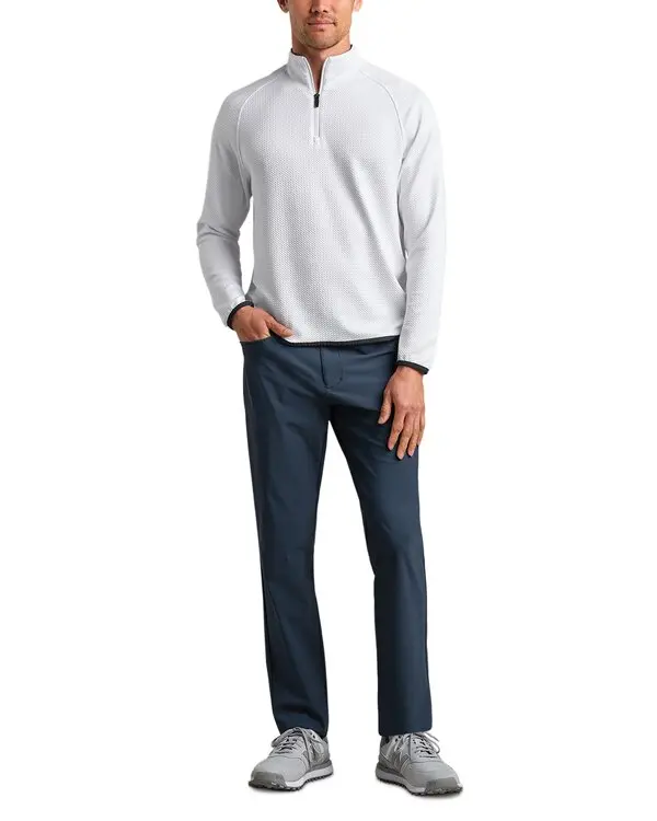 RHONE Founders Quarter-zip Golf Sweater - Bright White