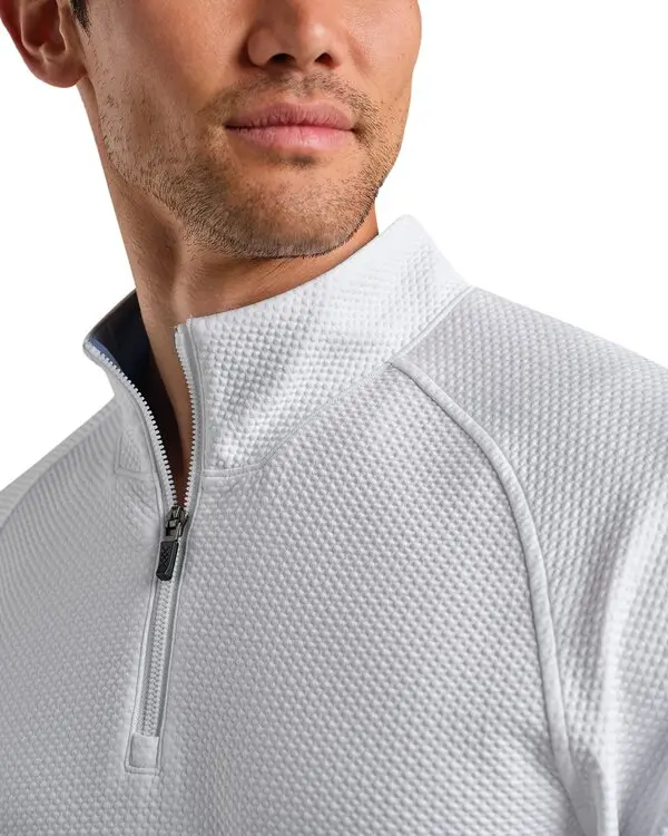 RHONE Founders Quarter-zip Golf Sweater - Bright White
