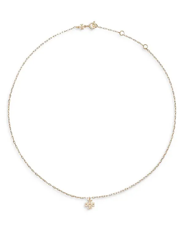 Tory Burch Kira Double T Pendant Necklace - Gold