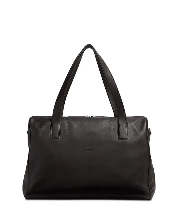 Zegna Secondskin Business Bag - Dark Brown