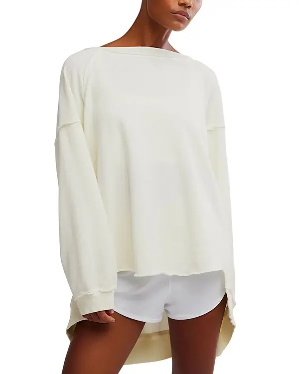 Free People One To Beat Sweatshirt - Ivory