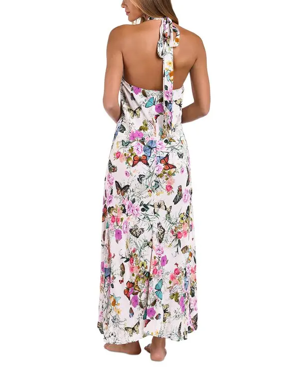 L'Agence Geneva Halter Dress Swim Cover-up