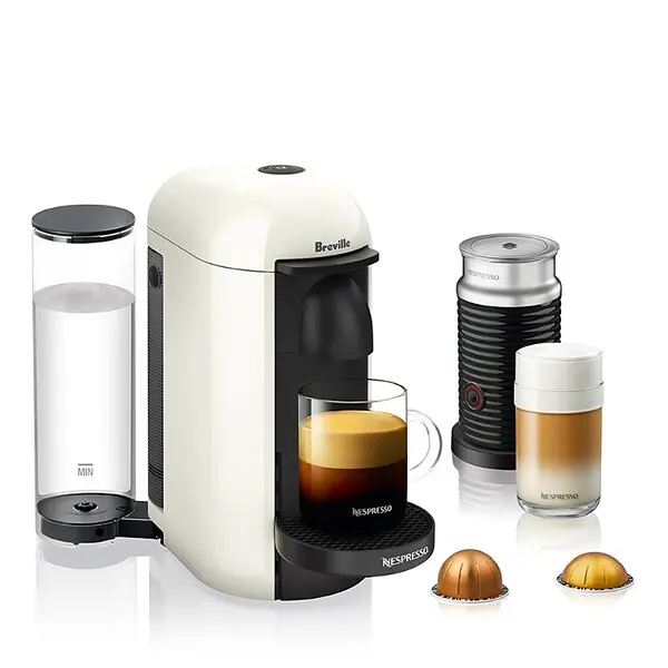 NESPRESSO Vertuoplus Bundle Breville - White