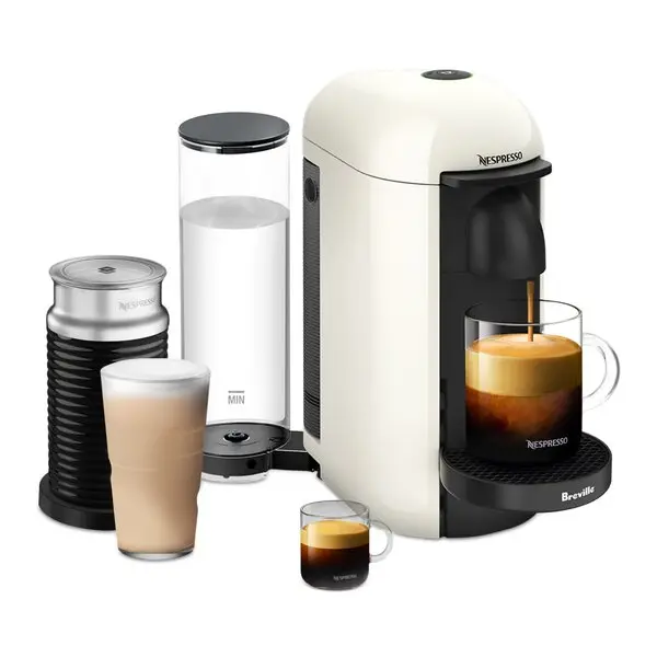 NESPRESSO Vertuoplus Bundle Breville - White