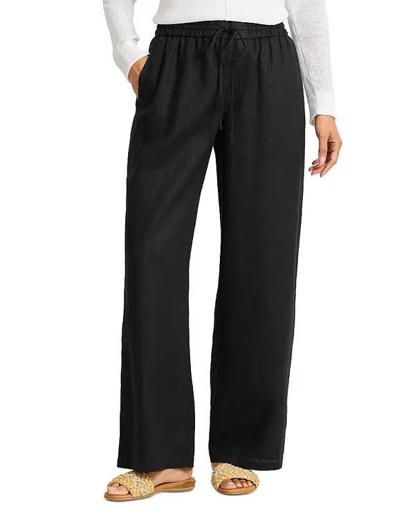 Tommy Bahama Two Palms Linen Easy Pants - Black