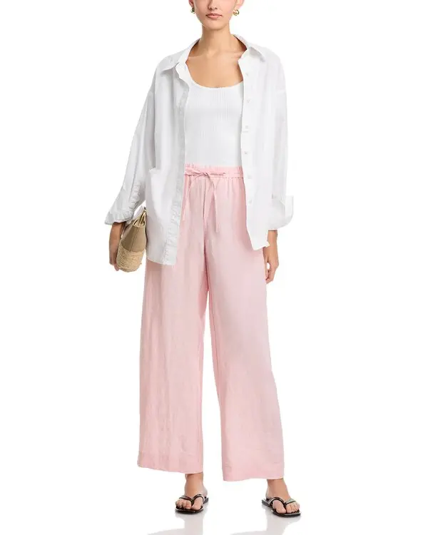 Tommy Bahama Two Palms Linen Easy Pants - Light Salmon