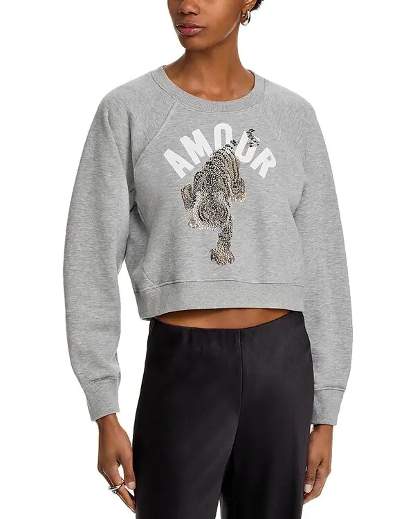 Cinq À Sept Tiger Cropped Jennifer Pullover