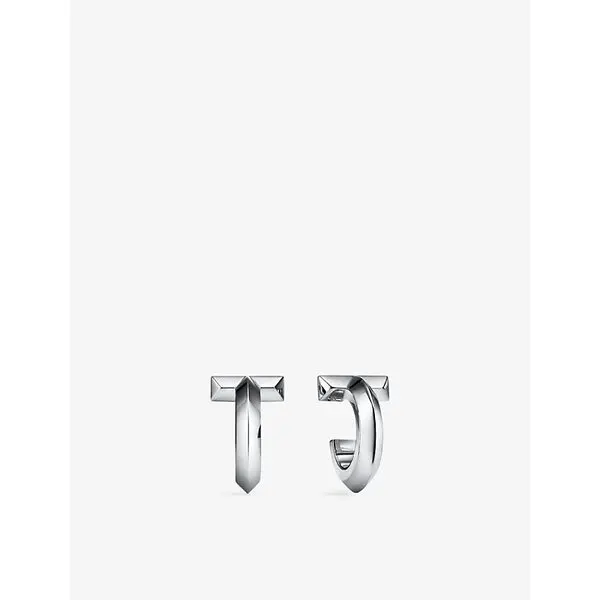 Tiffany & Co. T T1 White-gold Hoop Earrings - White Gold