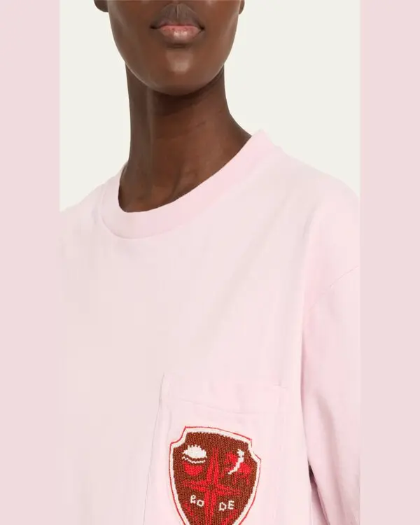 BODE Beaded Crest Pocket T-shirt