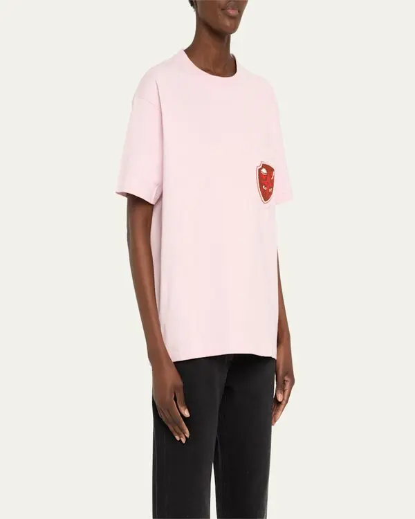 BODE Beaded Crest Pocket T-shirt