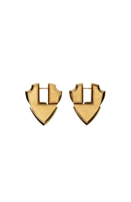 Burberry Shield Earrings - Gold