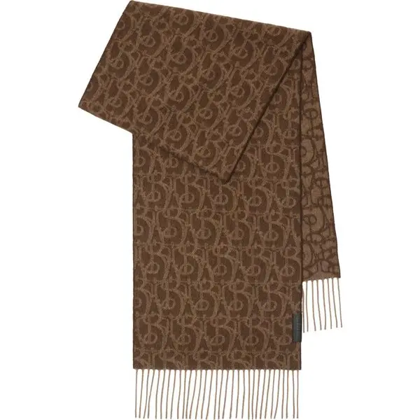 Burberry B Charm Cashmere Scarf - Twig