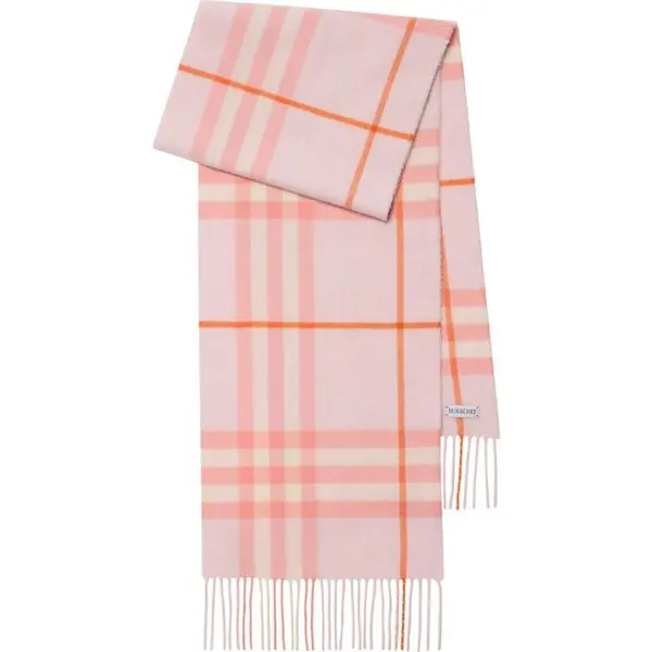 Burberry Check Cashmere Scarf - Sugar