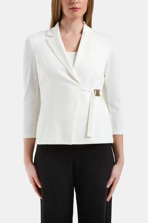 CAPSULE 121 Belted Tailored Jacket - Ivory