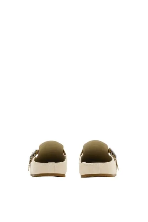 Burberry Suede Clogs - Bake