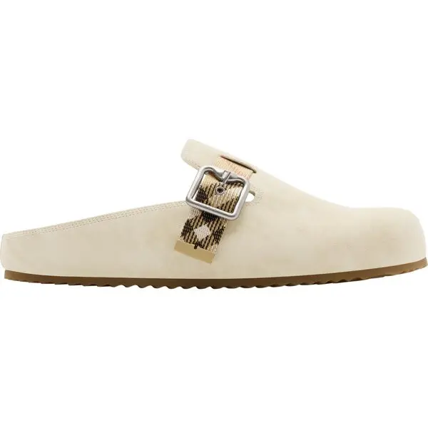 Burberry Suede Clogs - Bake
