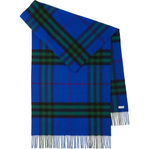 Burberry Wide Check Cashmere Scarf - Knight/ivy