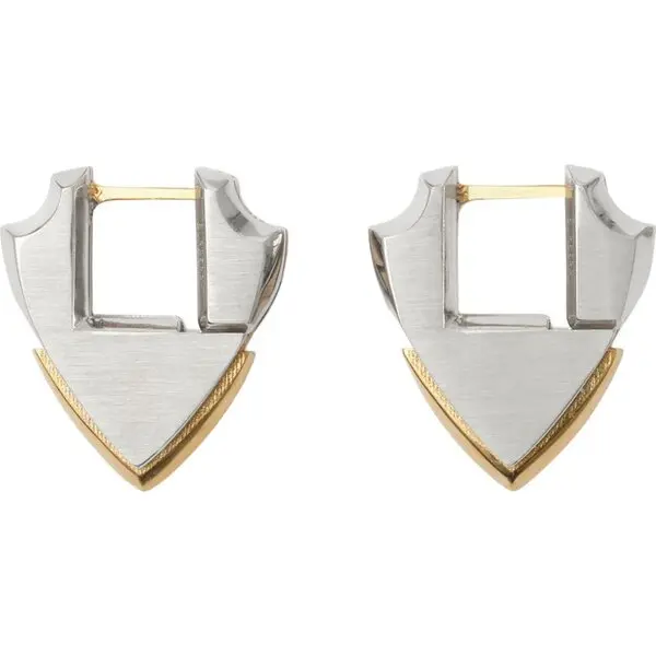 Burberry Shield Earrings - Silver
