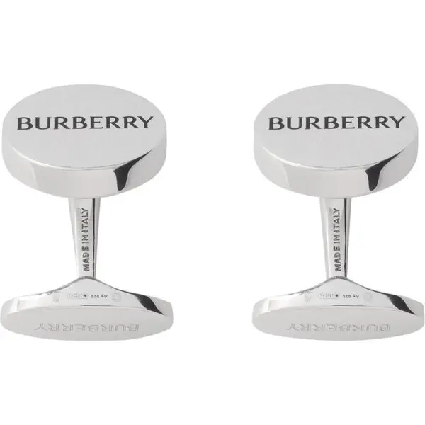 Burberry Logo Cufflinks - Silver