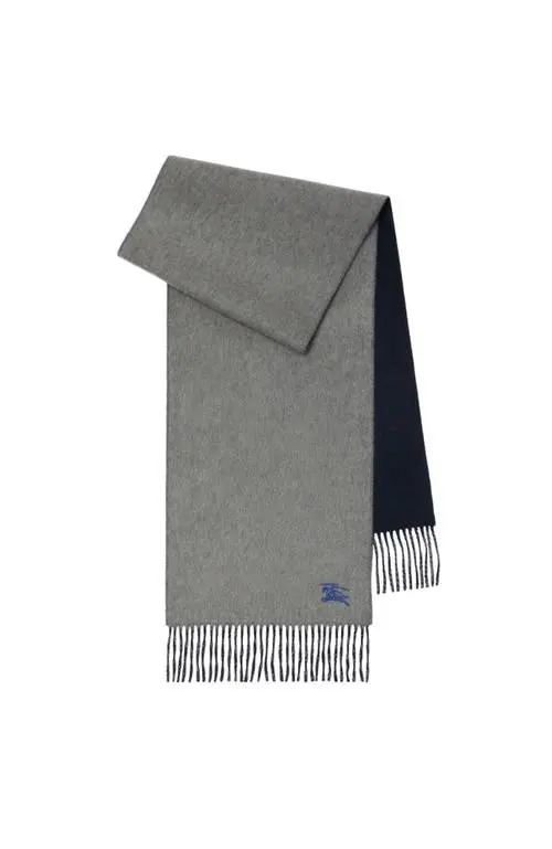 Burberry Reversible Cashmere Scarf - Grey/navy