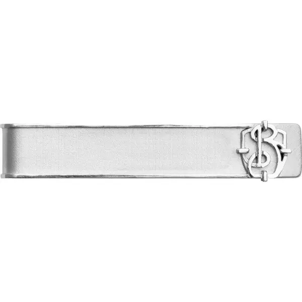 Burberry B Charm Tie Bar - Silver