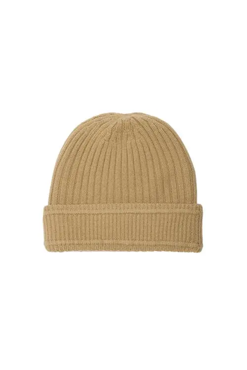 Burberry Logo Wool Beanie - Sand