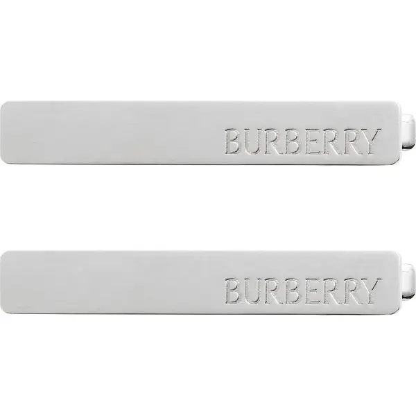 Burberry Logo Hair Clips - Palladio