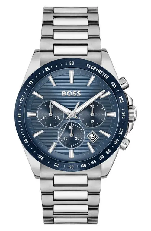 BOSS Strike Chronograph Bracelet Watch - Blue