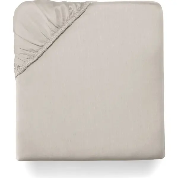 SFERRA Carlotta Sateen Fitted Sheet - Taupe