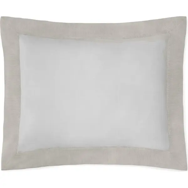SFERRA Carlotta Sateen Pillow Sham - Grey
