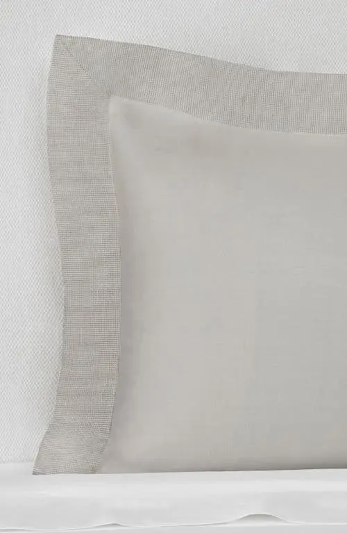SFERRA Carlotta Sateen Pillow Sham - Grey
