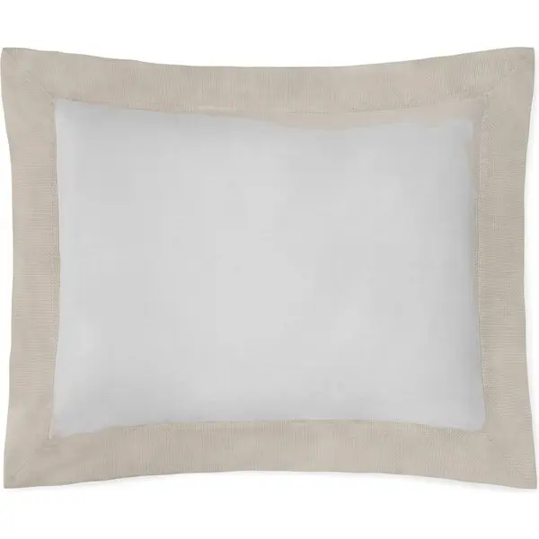 SFERRA Carlotta Sateen Pillow Sham - Taupe