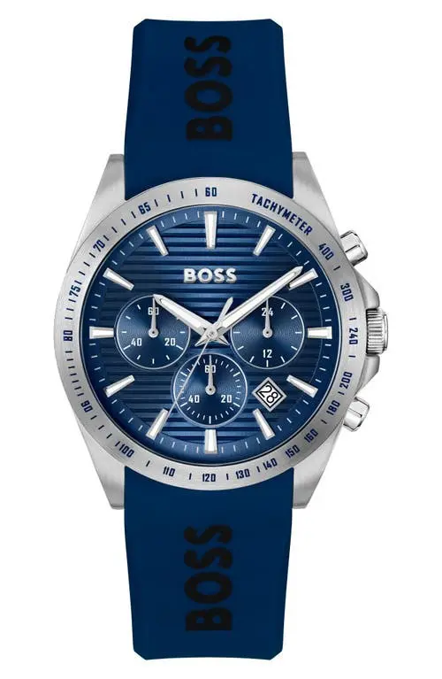 BOSS Strike Chronograph Strap Watch - Navy Blue