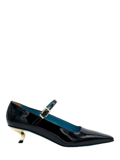 VALENTINA RANGONI Venere Mary Jane Pump - Black Vernice