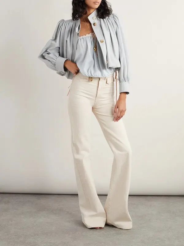 Chloé High-rise Straight-leg Jeans - White